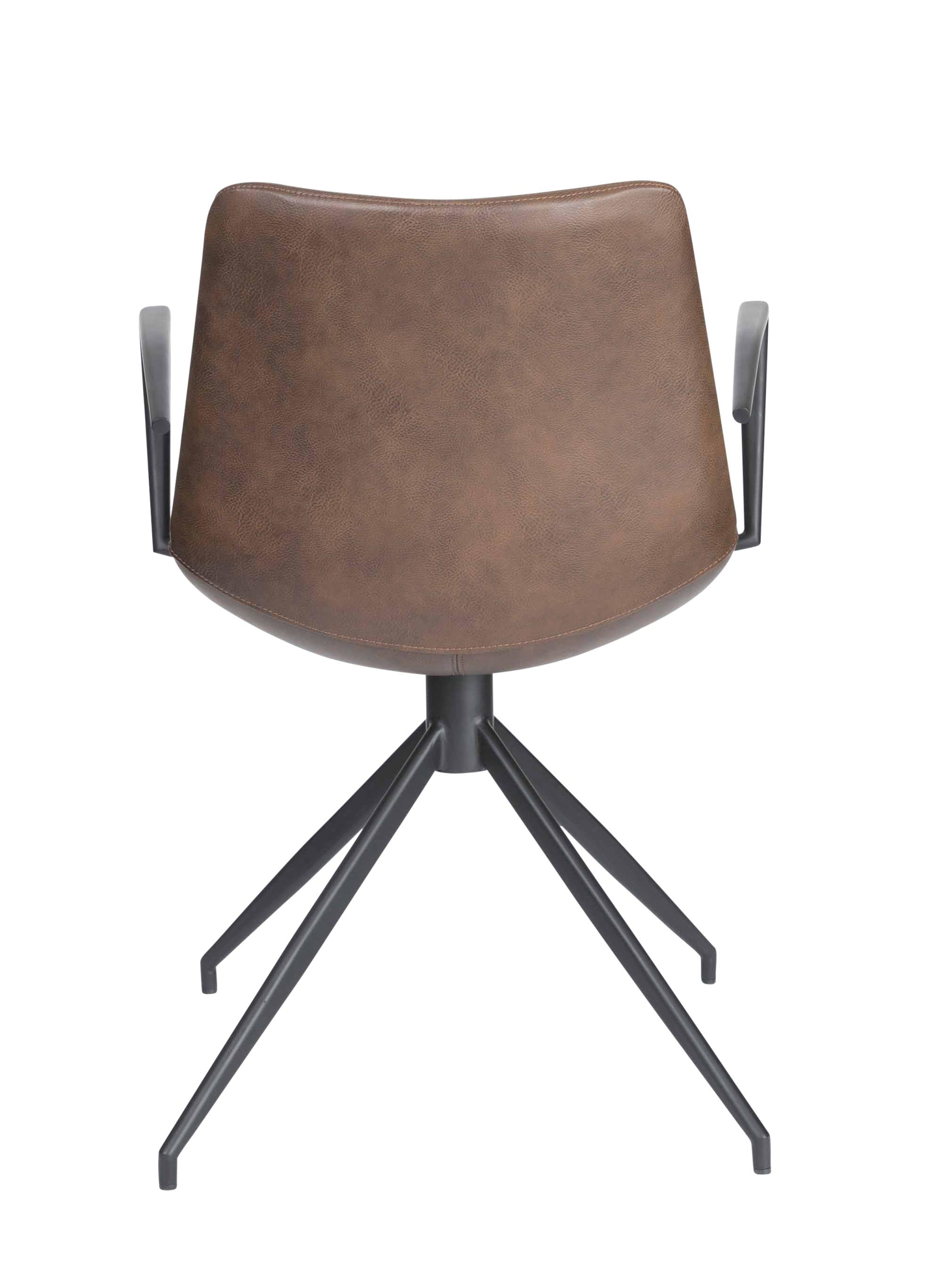 DOWN STOL SORT STEL BRUN VINTAGE PU