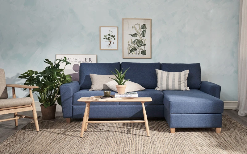 Als Basic sovesofa med chaiselong