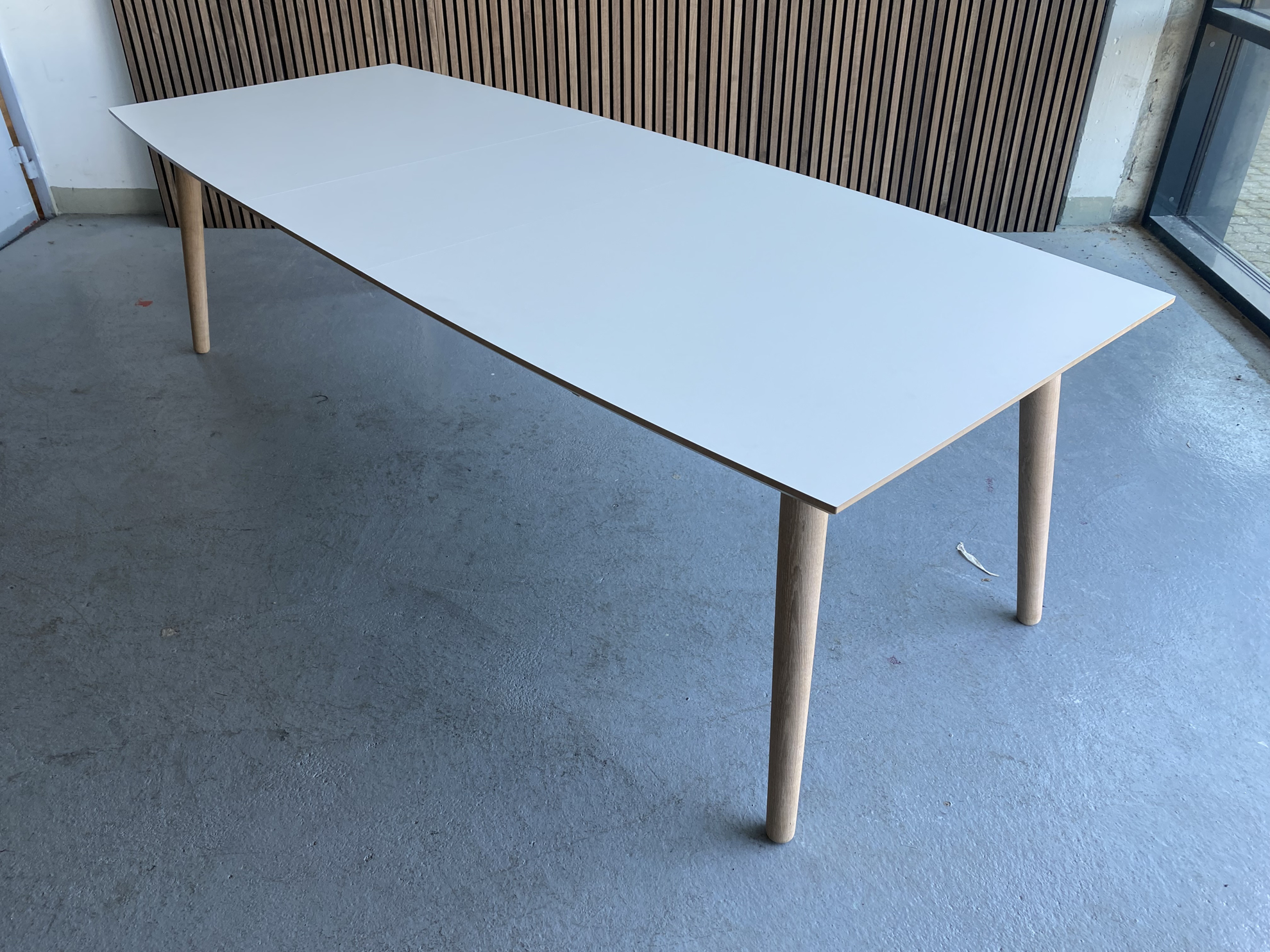 U-Design spisebord m. tillægsplader, 200x100cm